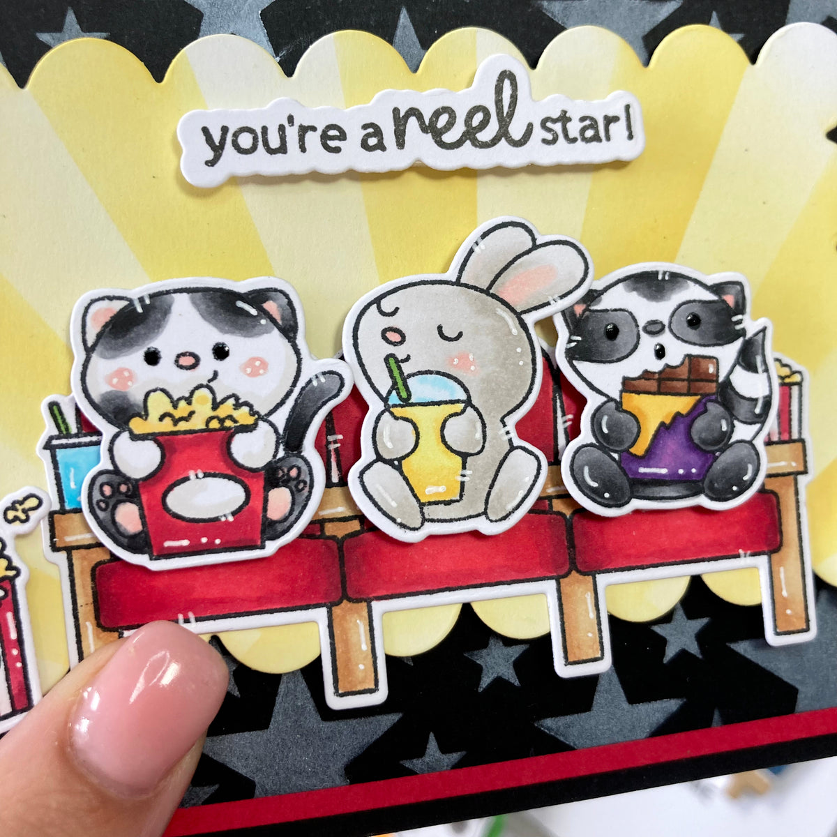 Movie Night Stamp and Die Collection – Time For Tea Designs