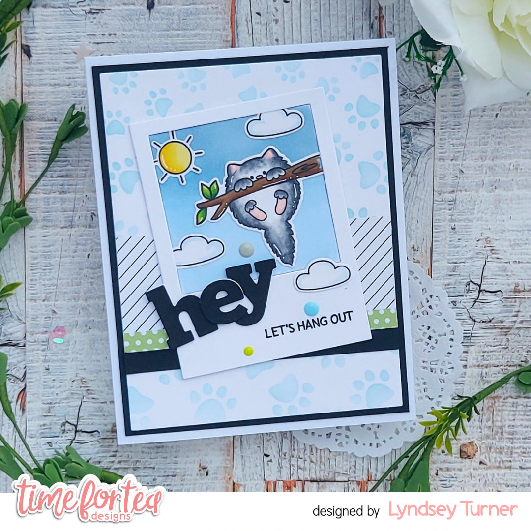 Kitty Capers Clear Stamp Set – Time For Tea Designs