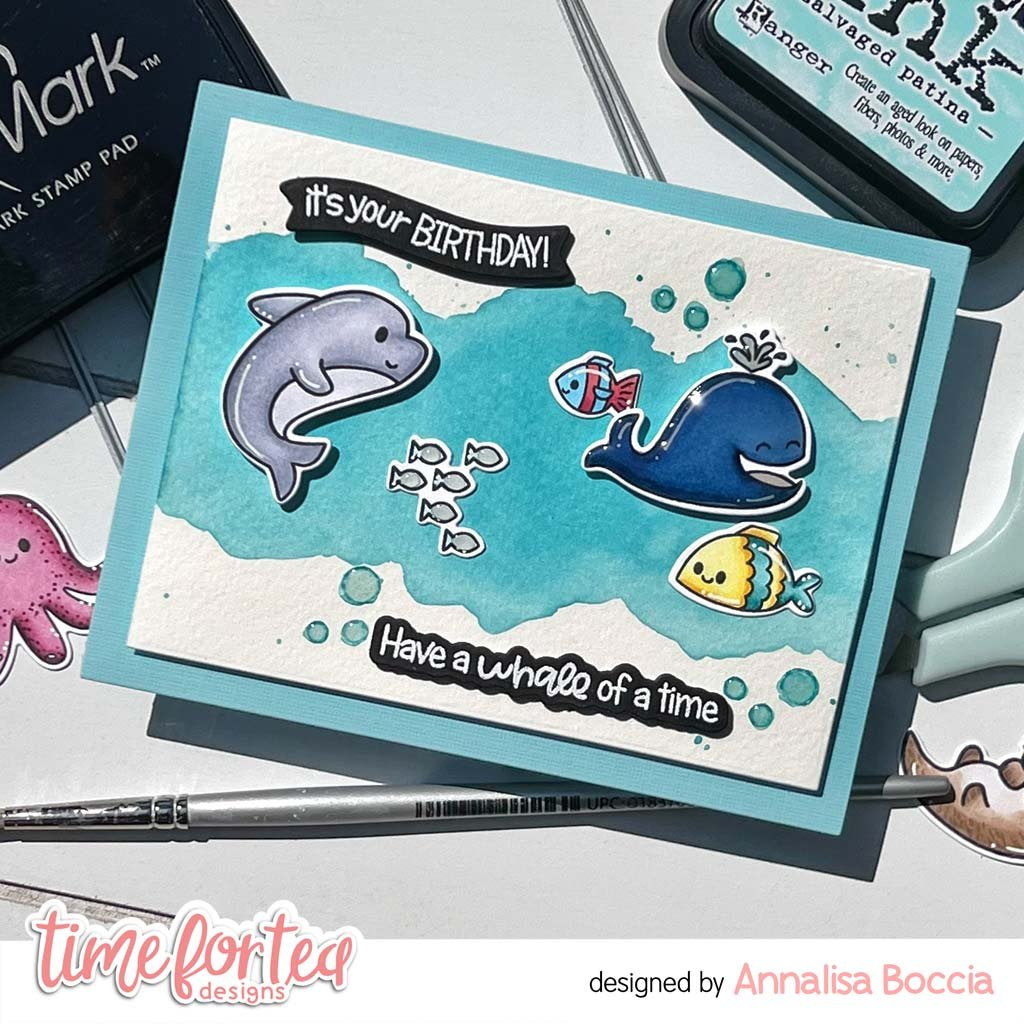 Fintastic Friends Clear Stamp Set – Time For Tea Designs