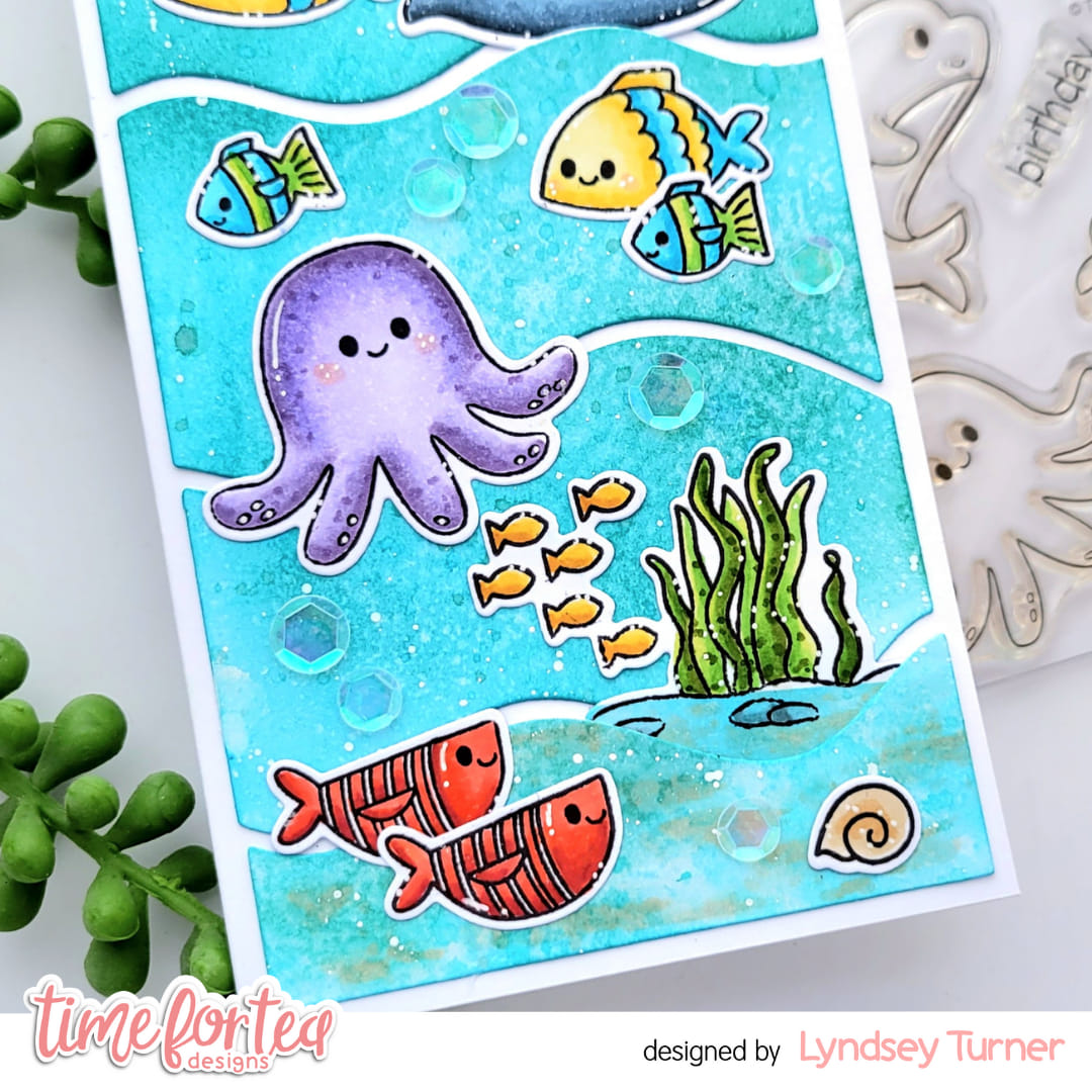 Fintastic Friends Clear Stamp Set – Time For Tea Designs