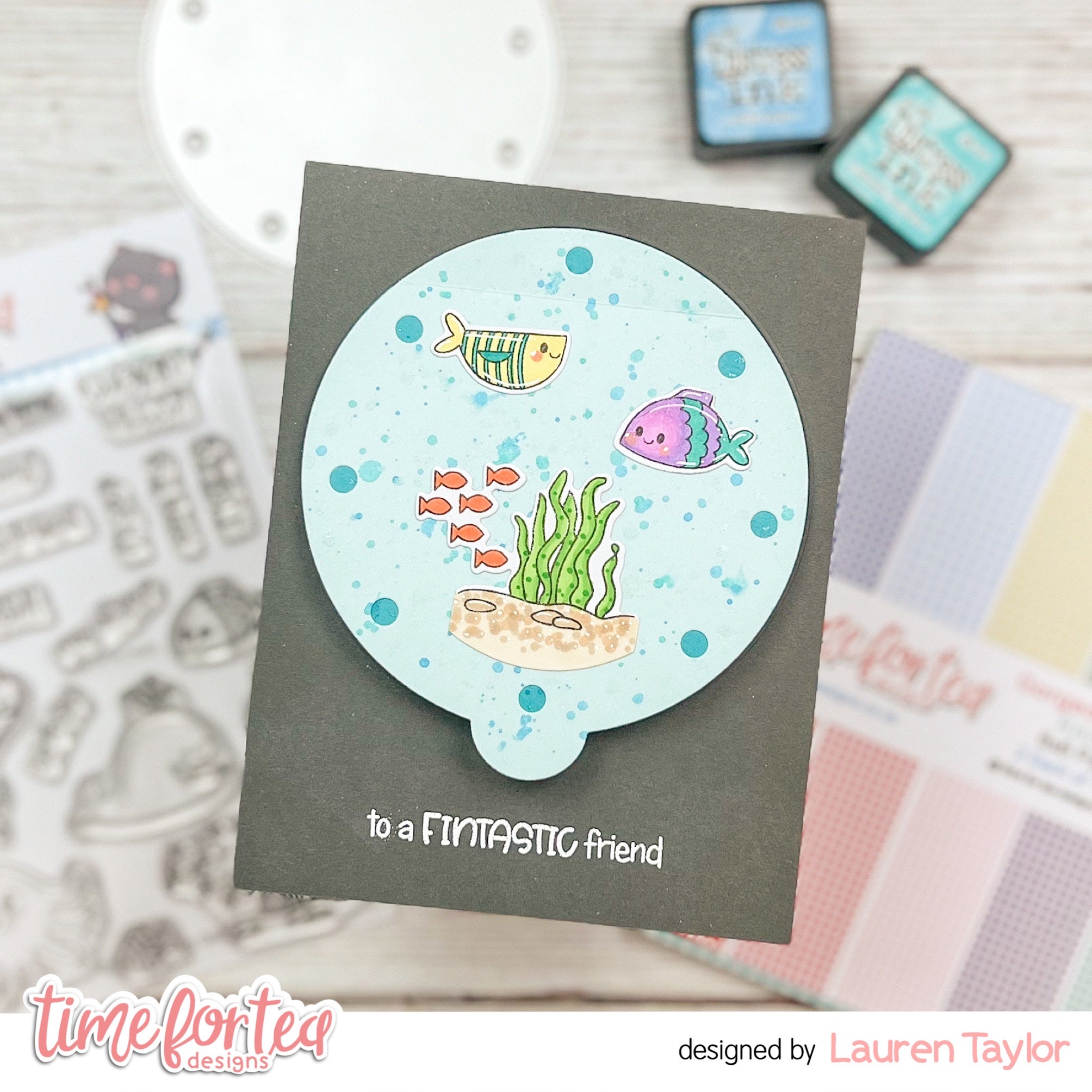 Fintastic Friends Clear Stamp Set – Time For Tea Designs