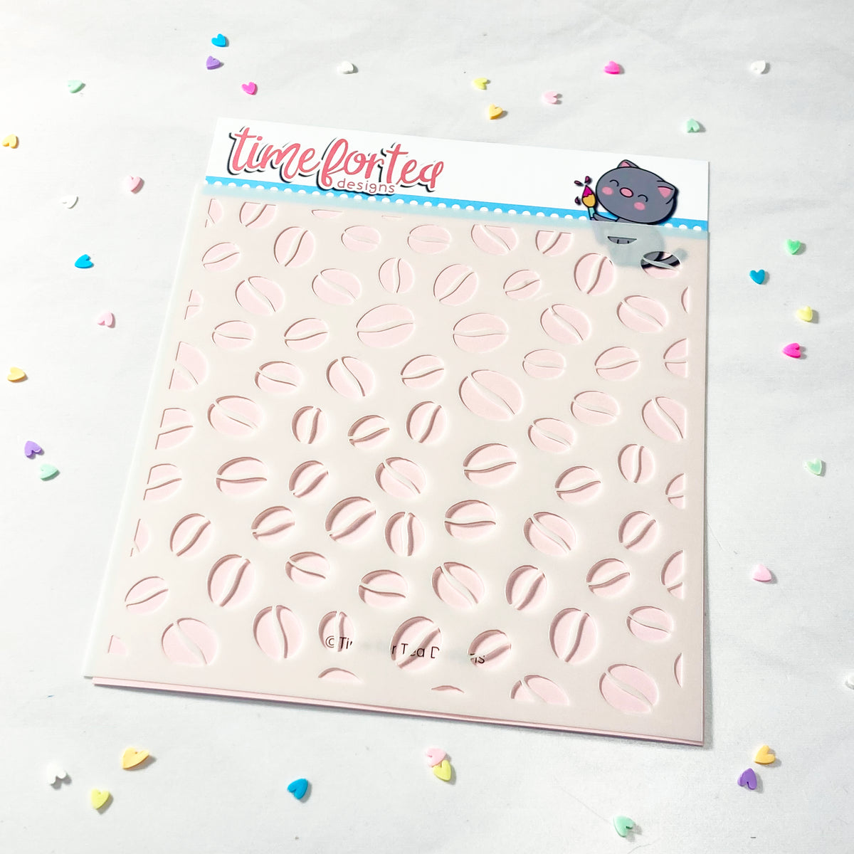 Coffee Beans 6 x6" Stencil – Time For Tea Designs