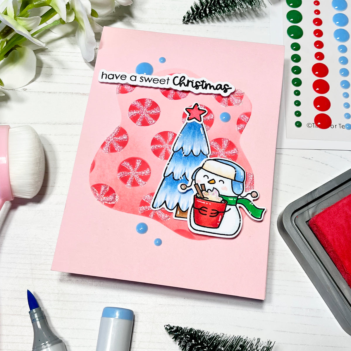 Wonky Background Masking Stencil – Time For Tea Designs