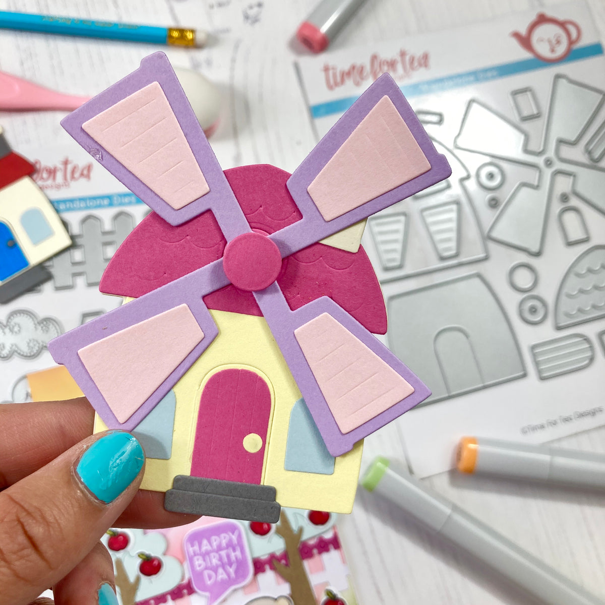 Windmill Builder Standalone Die – Time For Tea Designs